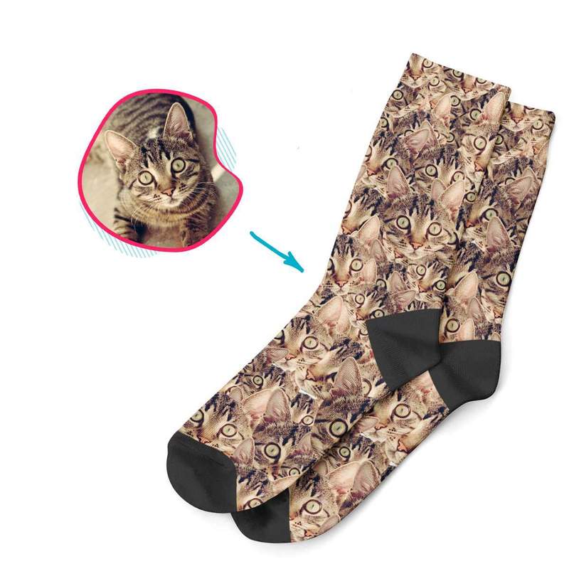 Custom Cat Socks by Printsfield - Kitty Loaf